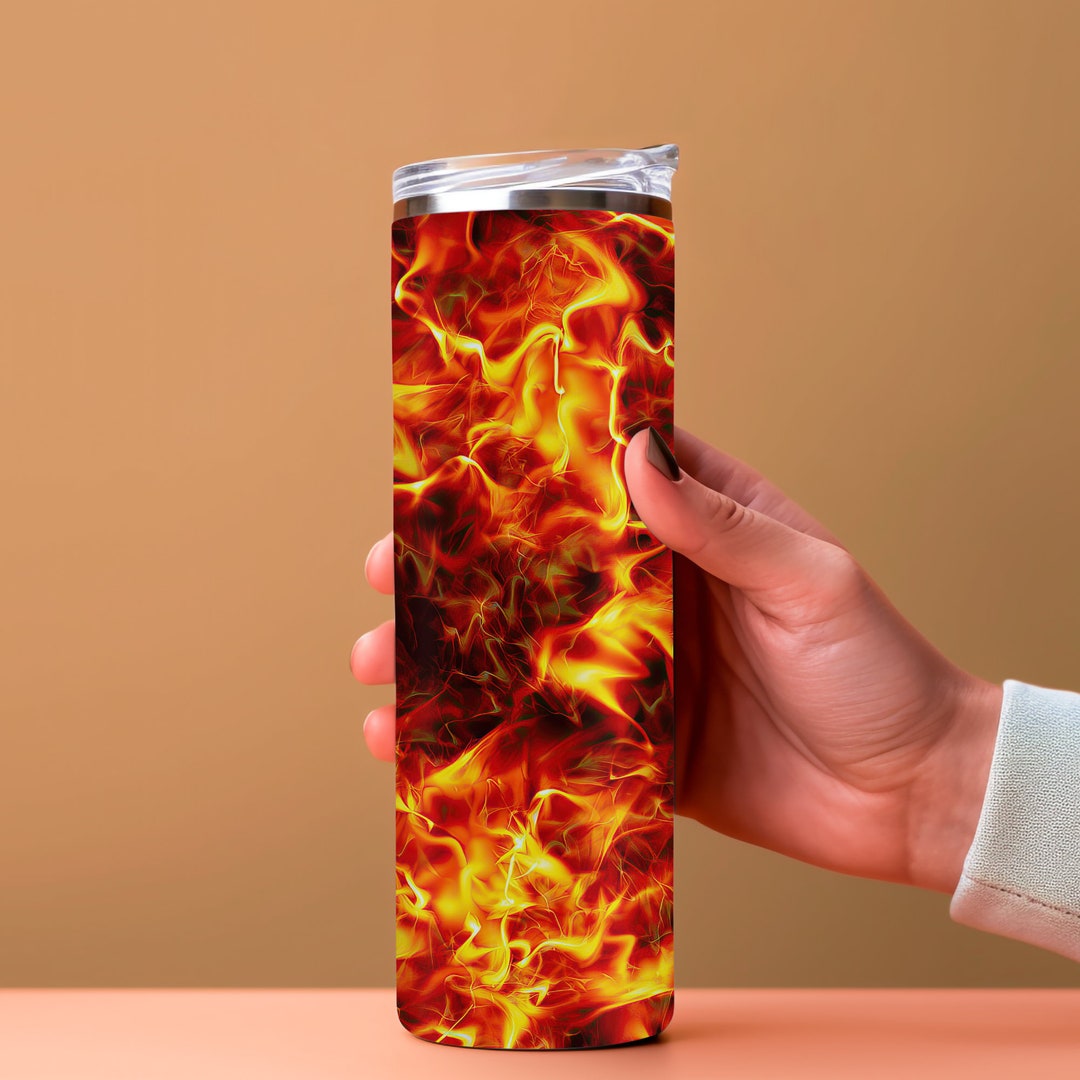 Fire Tumbler Wrap,fire Sublimation,fire Png,fire Tumbler Png ...