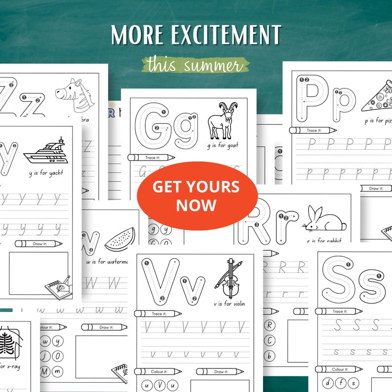 Preschool Worksheets Writing Practice Tracing Font - Etsy