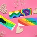 Pride Bookmark Printable, LGBTQIA Retro Rainbow Bookmark , Bookish ...