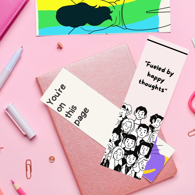 Pride Bookmark Printable, LGBTQIA+ Retro Rainbow Bookmark , Bookish ...