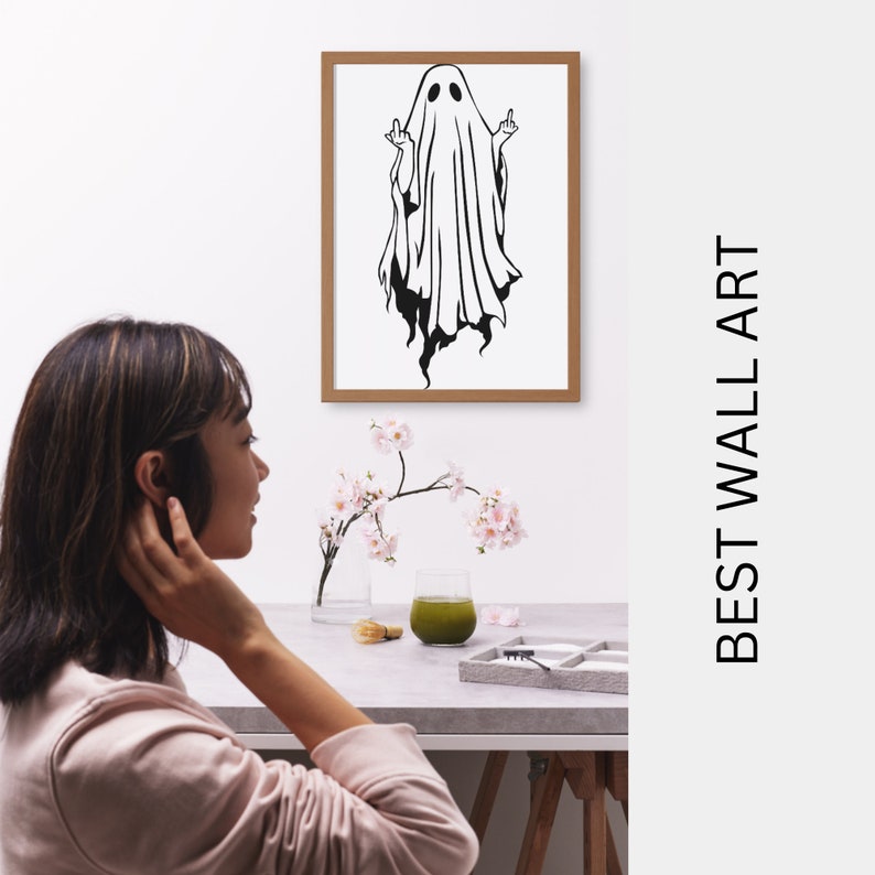 Ghost Flipping Finger Svg,ghost Middle Finger Svg, Halloween Ghost Svg ...