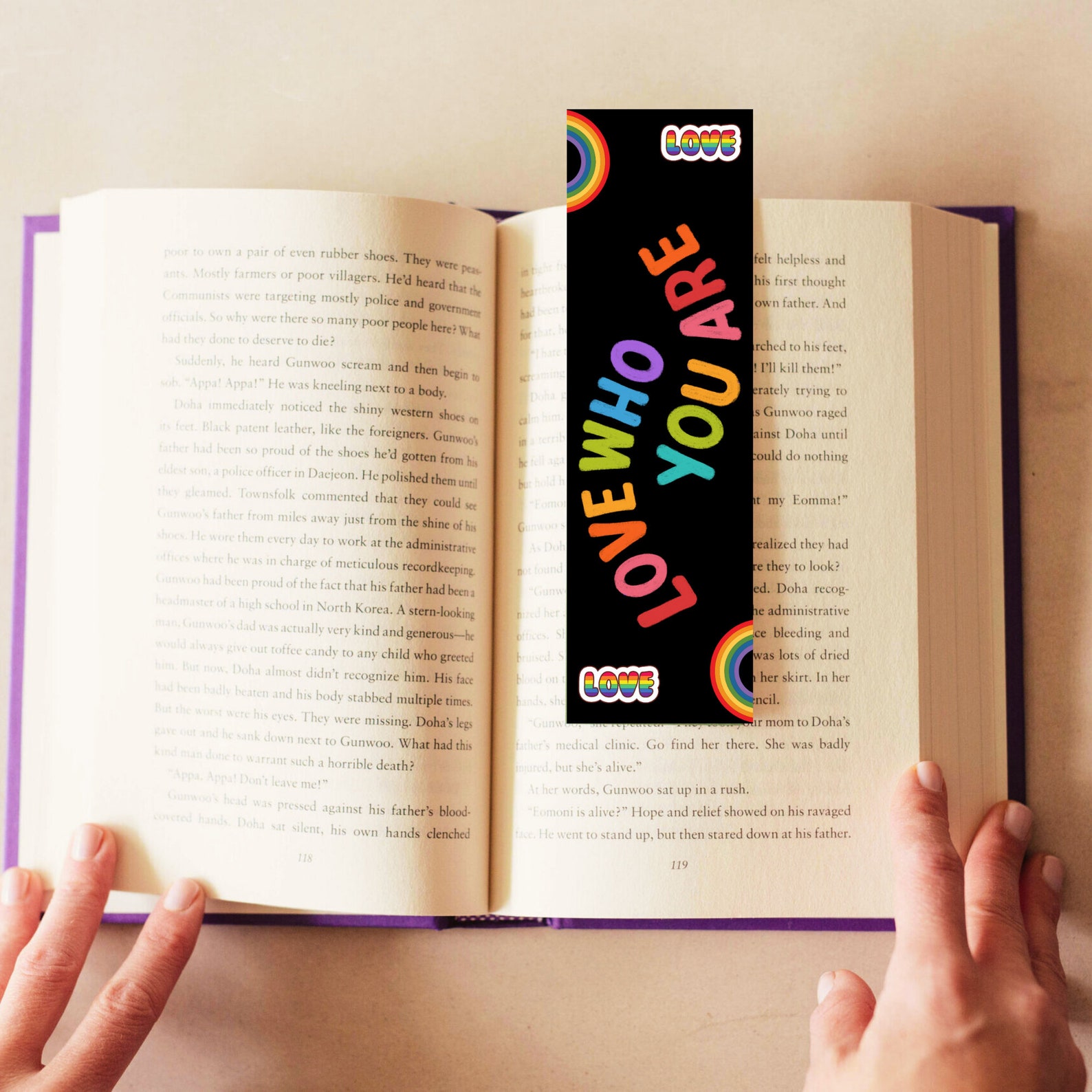 Pride Bookmark Printable, LGBTQIA+ Retro Rainbow Bookmark , Bookish ...