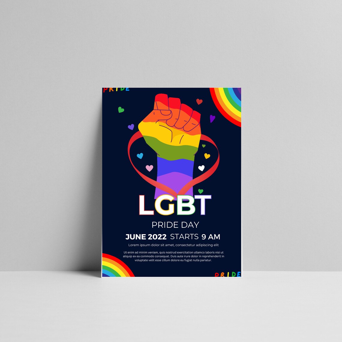 Pride Party Invitation, LGBT Poster, Cute Pride Printable, Pride ...