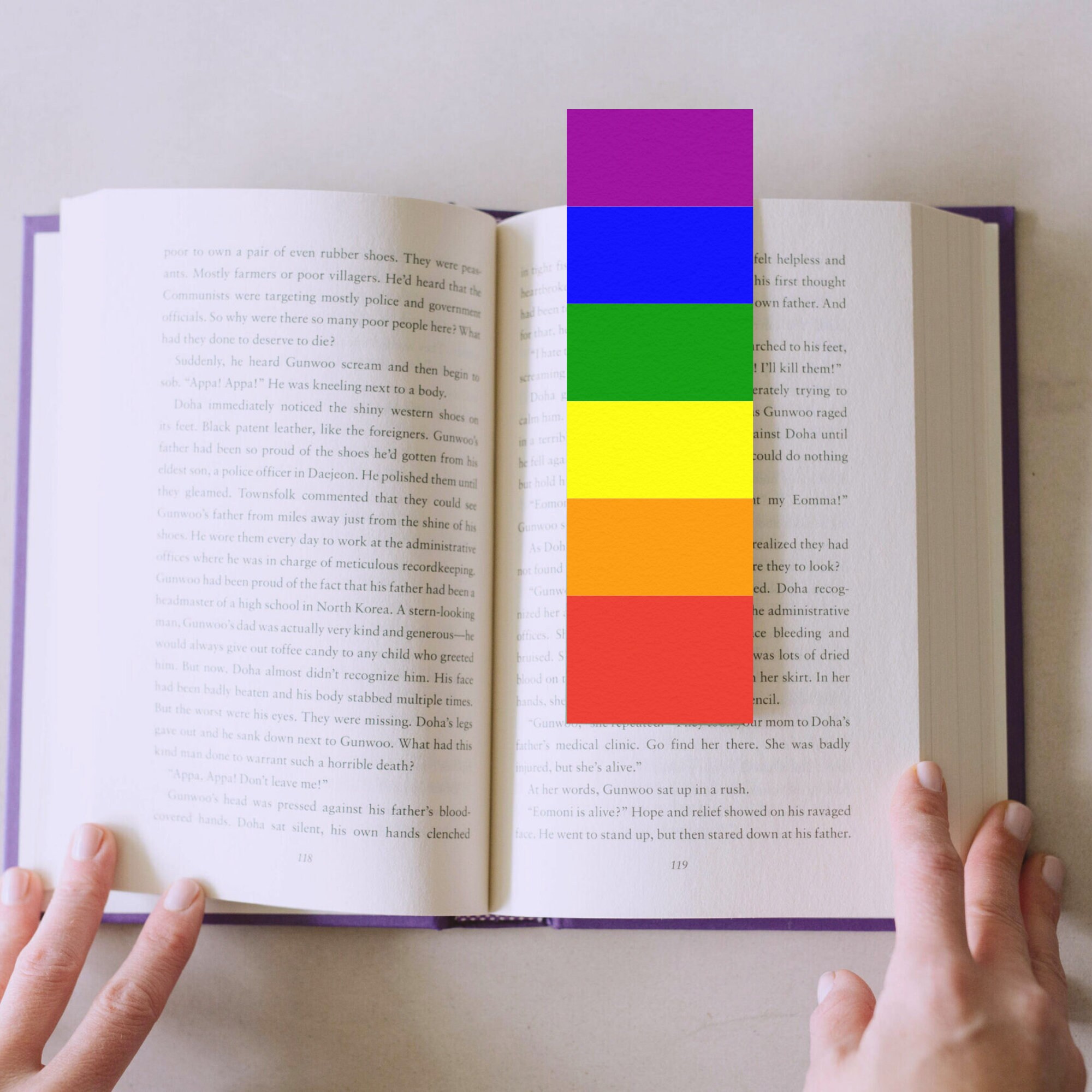 Gay Pride Bookmark , Pure Paper Texture , Bookish Bookmarks Pride ...