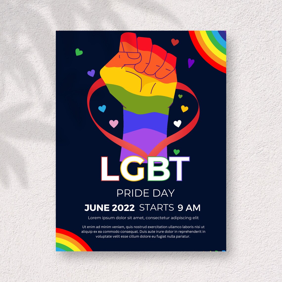 Pride Party Invitation, LGBT Poster, Cute Pride Printable, Pride ...