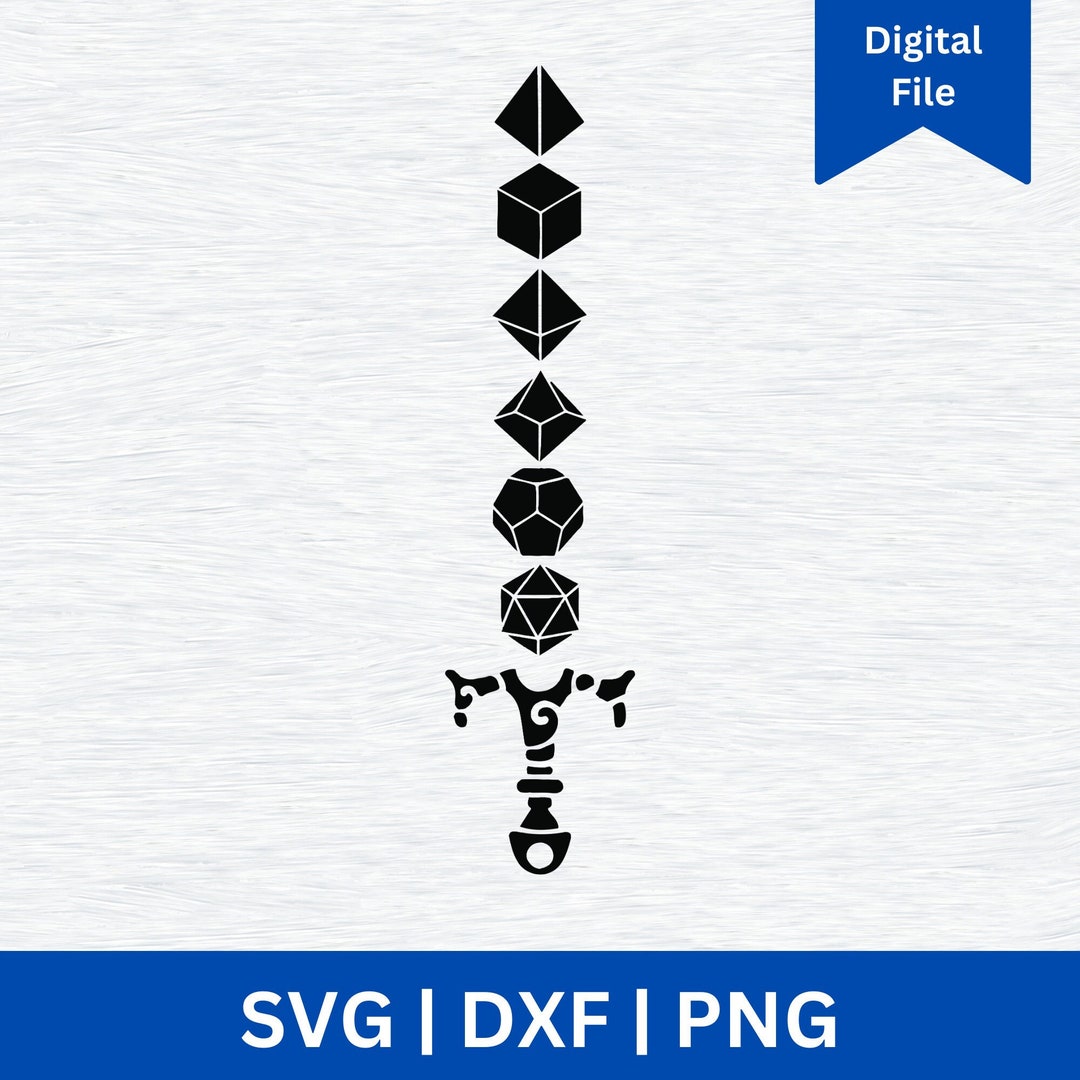 Dice Sword Svg D20 Svg D20 Shirt Weapon Svg D&D Svg - Etsy