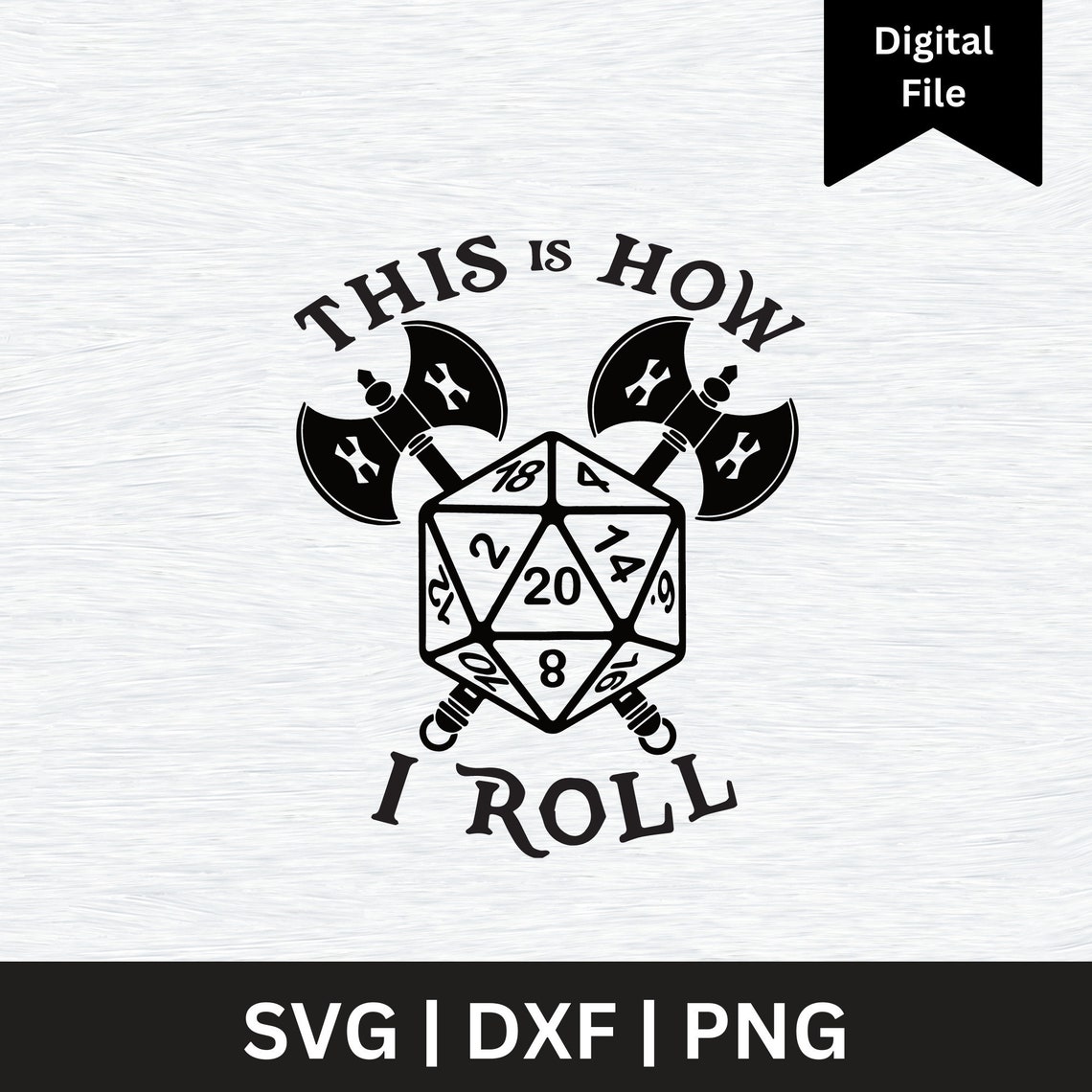 This is How I Roll SVG| D20 Clipart, Dnd Clipart, Dnd Gifts for Him ...