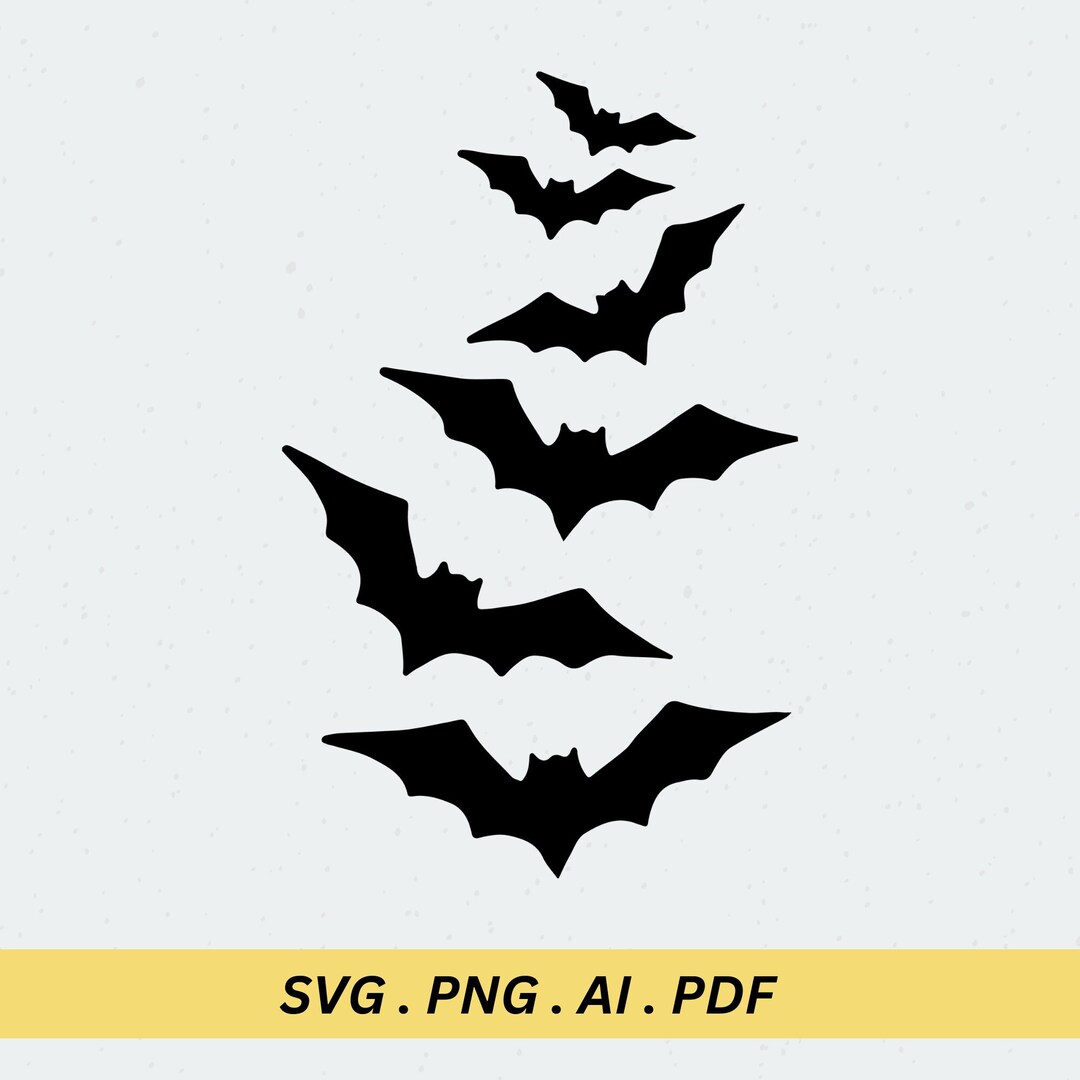 Bats SVG: Halloween Party Decor Cut Files (digital Download) - Etsy