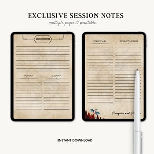 Printable Dnd Character Journal, 5e Character Sheet, Dnd Character ...