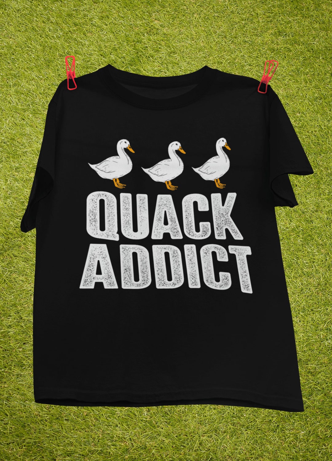 Duck Quack Addict T-shirt, Funny Duck Lover T-shirt, Duck Mom, Funny ...