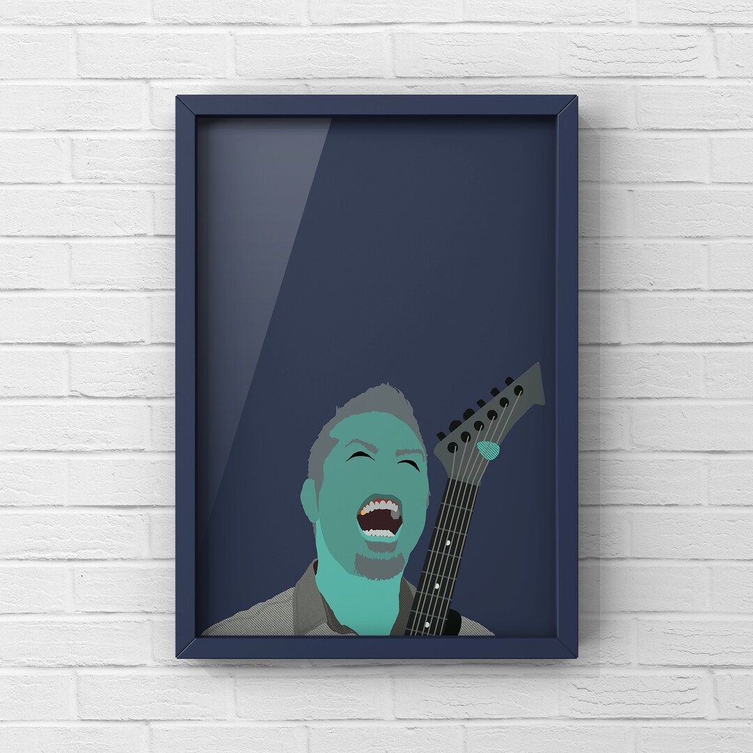 James Hetfield Metallica Papa Het Metal High Quality Art Print - Etsy