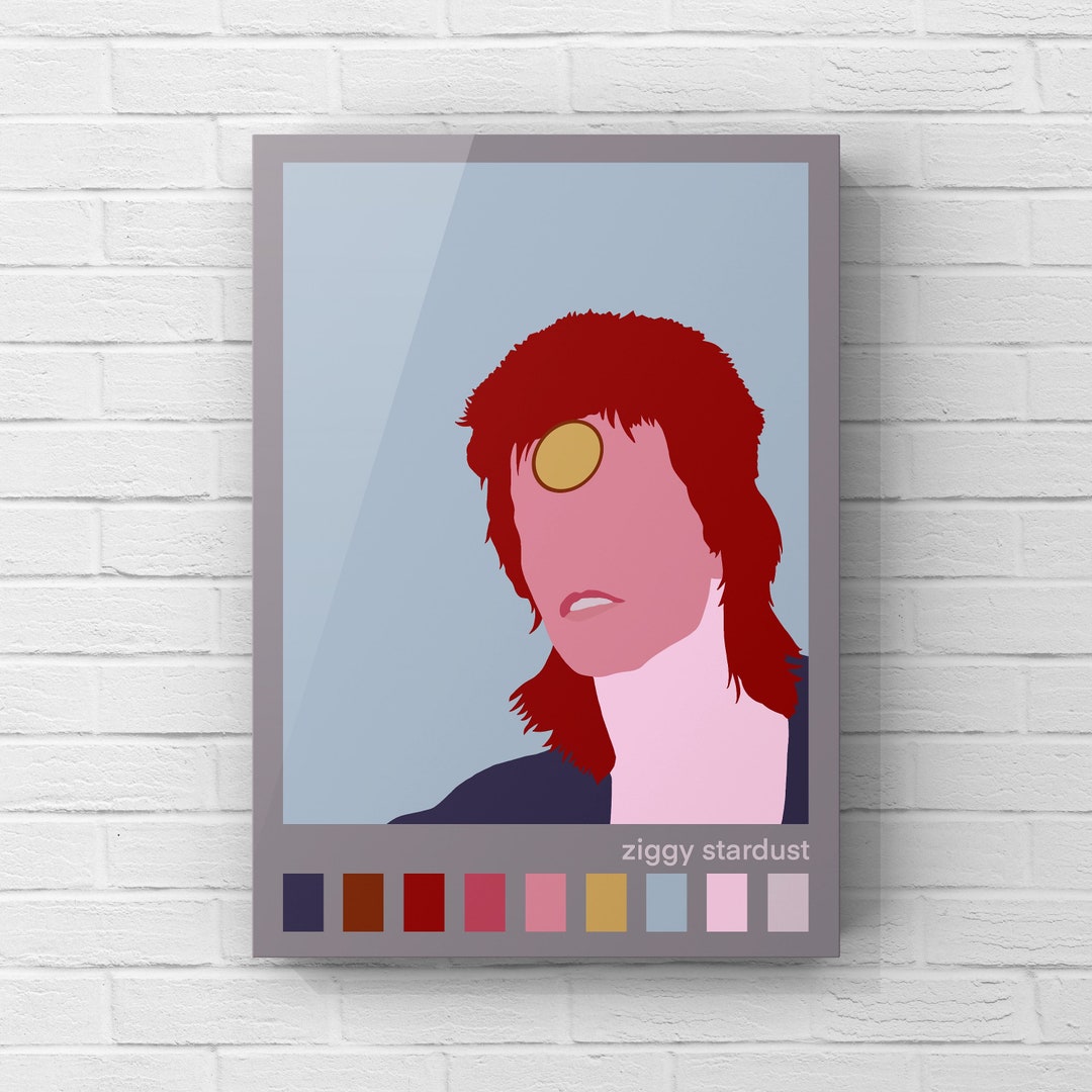 David Bowie Ziggy Stardust Spiders From Mars Music Glam Rock Icon 1970s ...