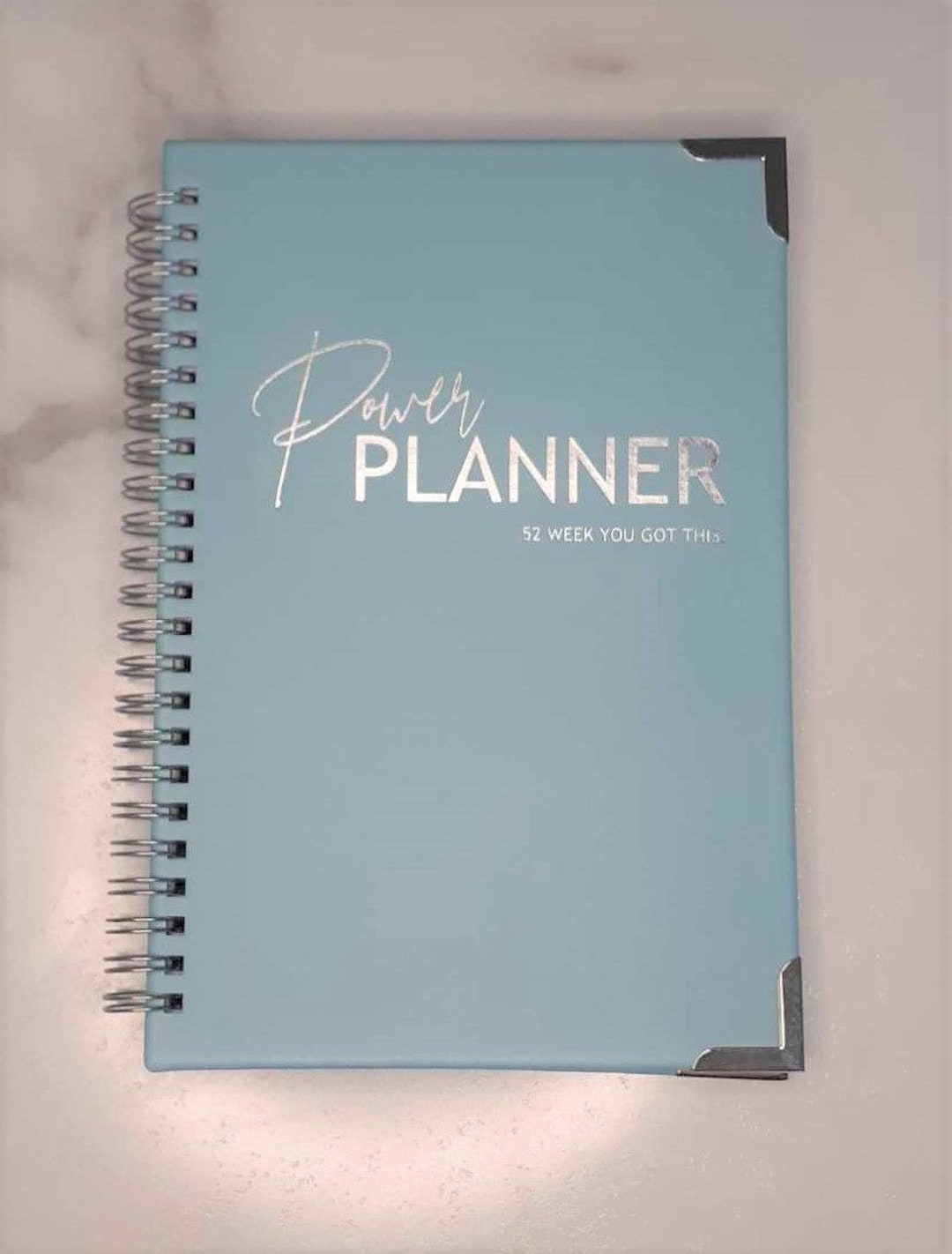 52-week Power Planners in Pink With Gold Finishing or Blue With Silver ...