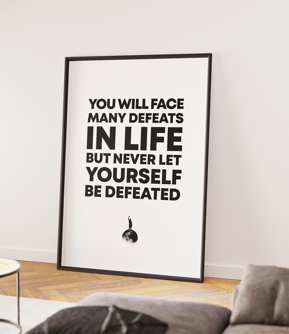 Work Hard Inspirational Quote, Office Wall Art, Motivational Art ...