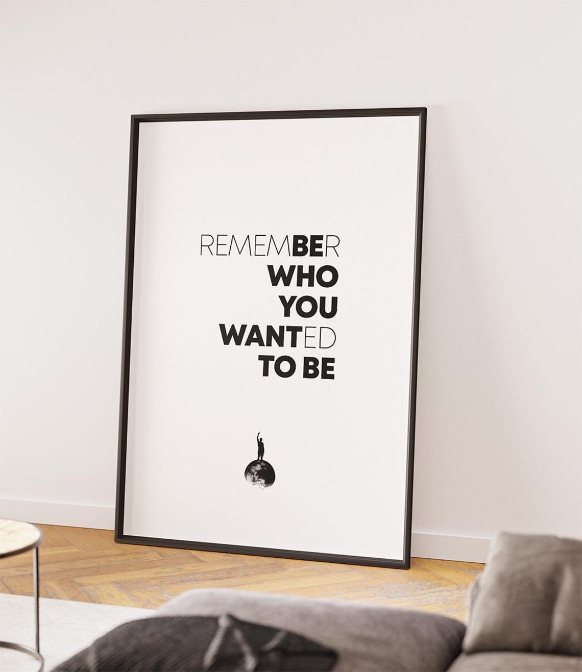 Motivational Wall Art: Remember Who You Wanted to Be (digital Download ...