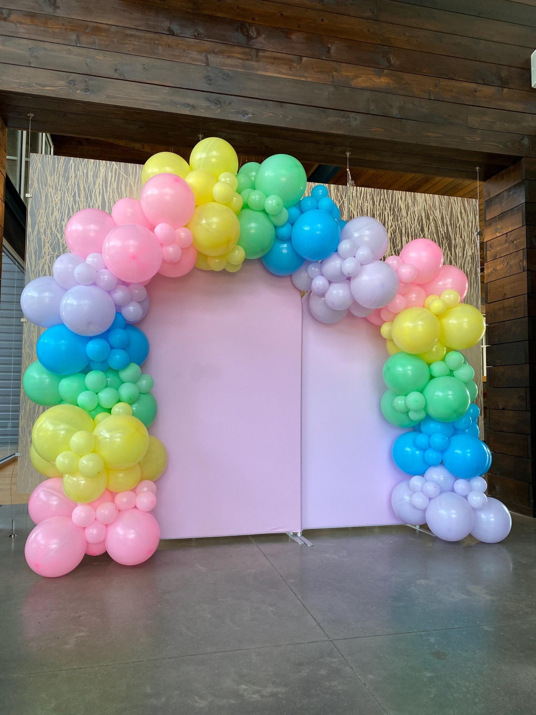 Pastel Rainbow DIY Balloon Arch Garland Kit | Pastel Blue Pink Mint ...