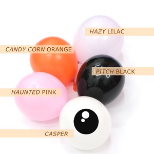 Hey Boo DIY Balloon Arch Garland Kit | Pastel Pink Purple Orange Black ...