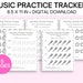 Music Practice Trackers - Etsy