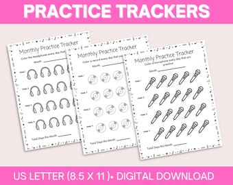 Music Practice Trackers - Etsy