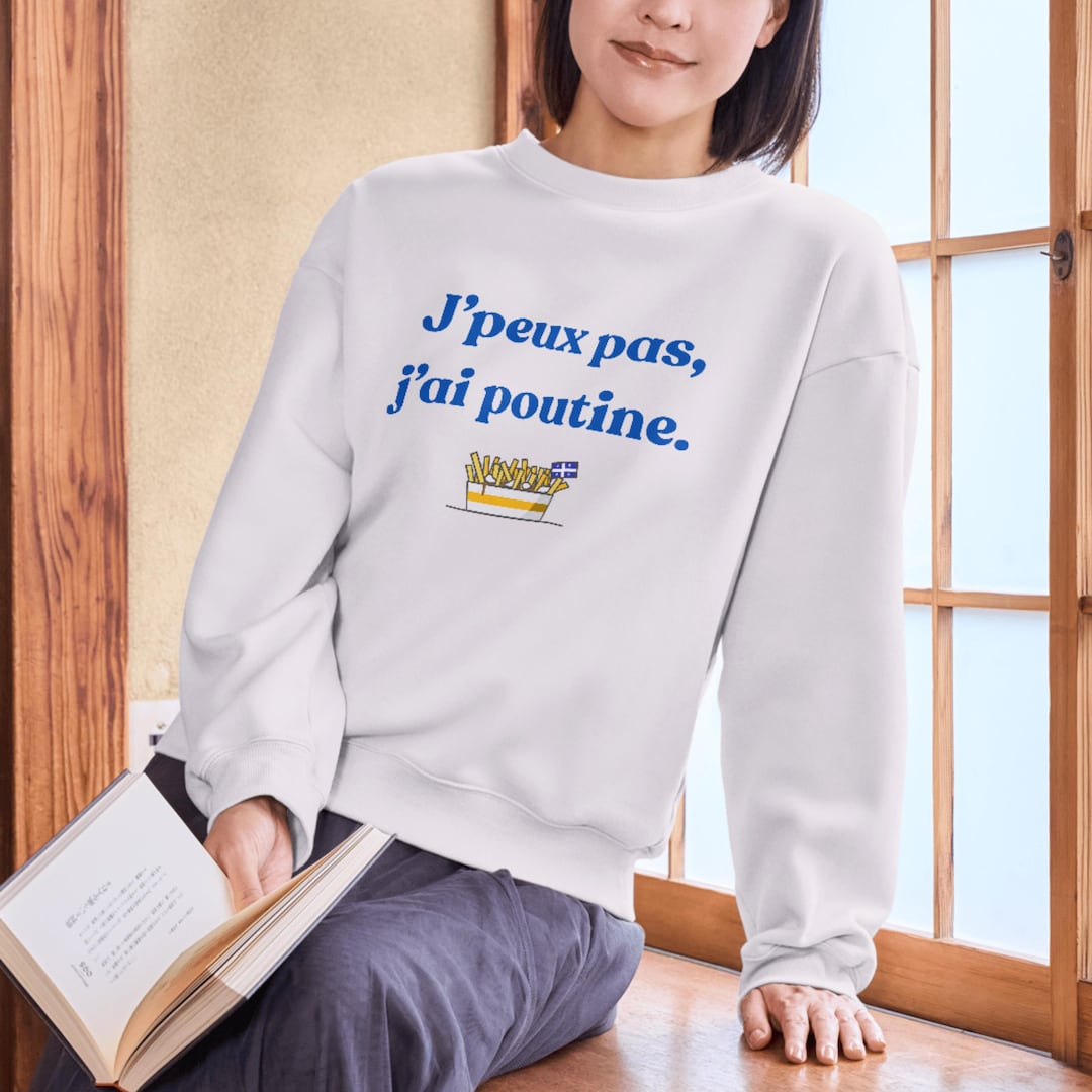 Funny Poutine Sweatshirt, Quebec French Humor, Unisex Crewneck - Etsy