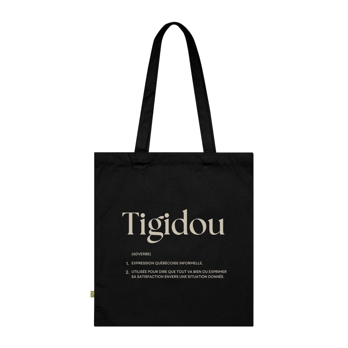 TIGIDOU Quebec Organic Cotton Tote Bag Gift for Friend Québec Canada ...