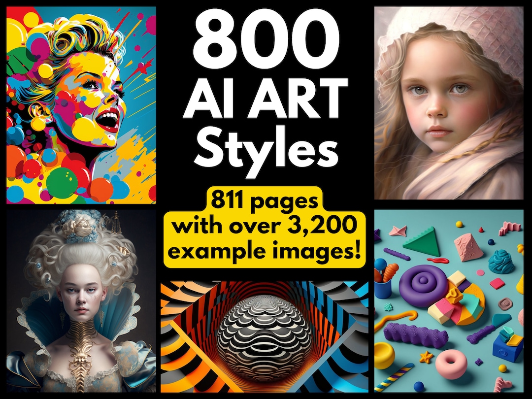 800 AI Art Styles With Images Text-to-image Style Guide With 800 Images ...