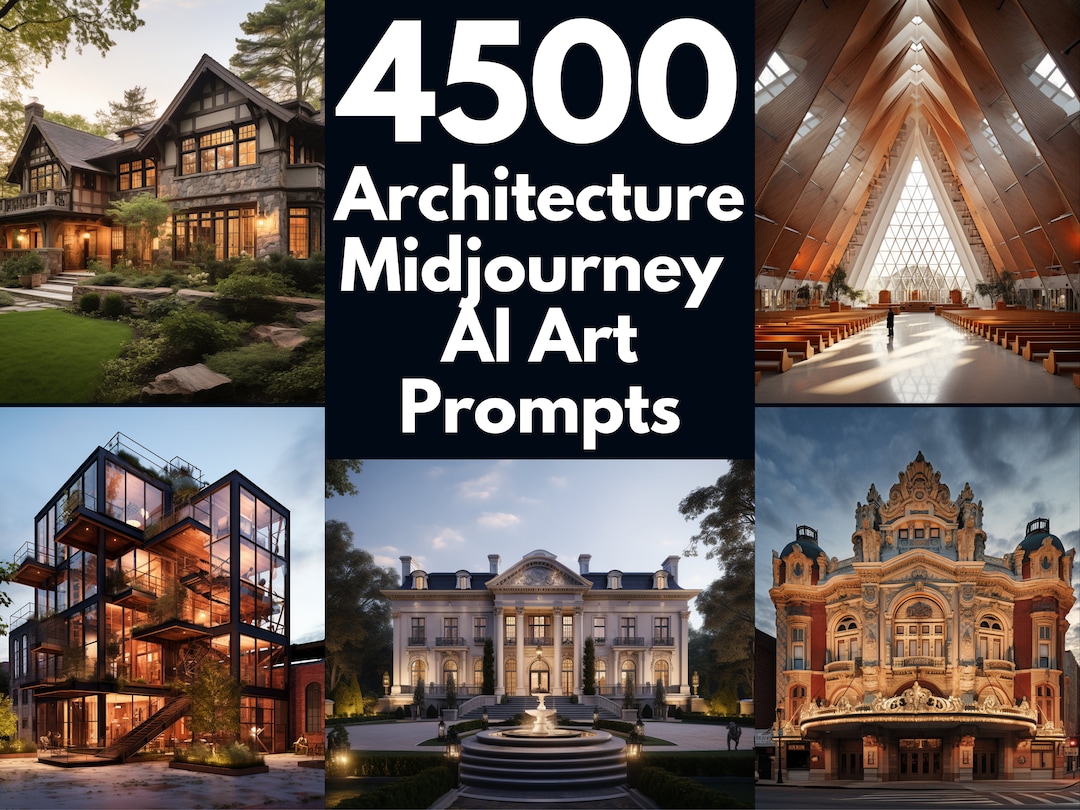 4500 Architecture Midjourney AI Art Prompts Architecture Design Ideas in Different Styles ...