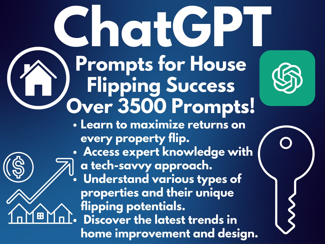 Chatgpt Prompts for House Flipping Success Make Money in - Etsy Canada
