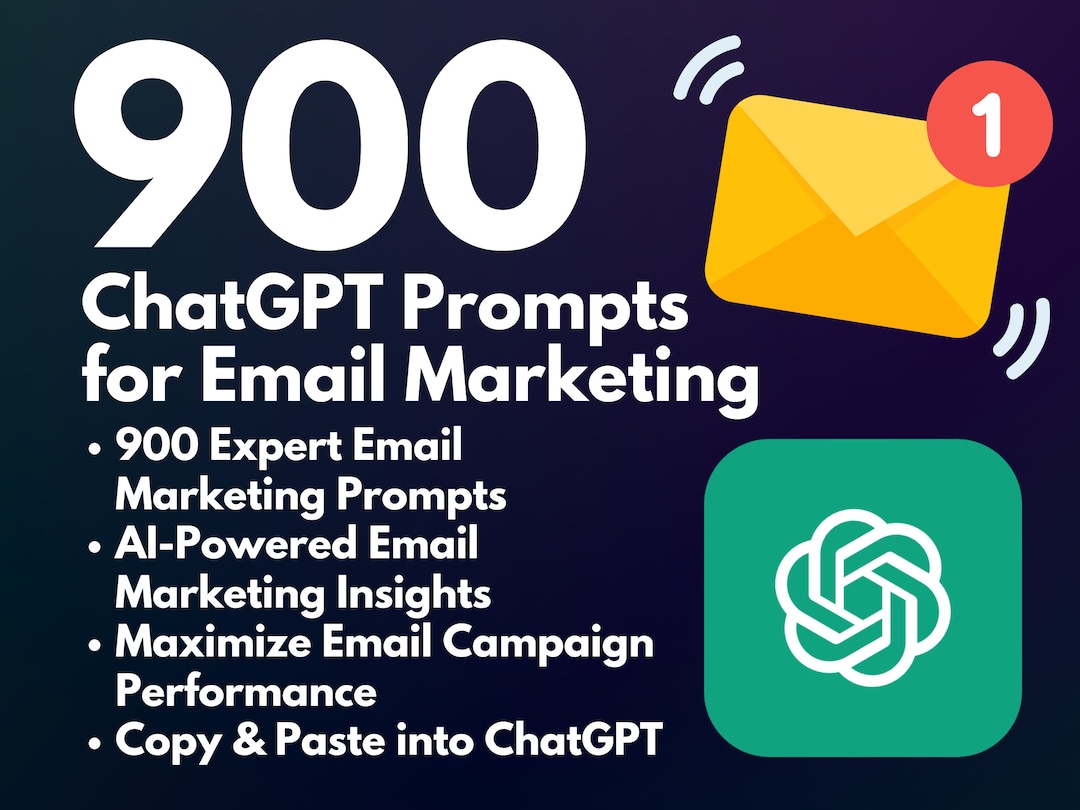 900 Chatgpt Prompts for Email Marketing Results Advanced Email ...