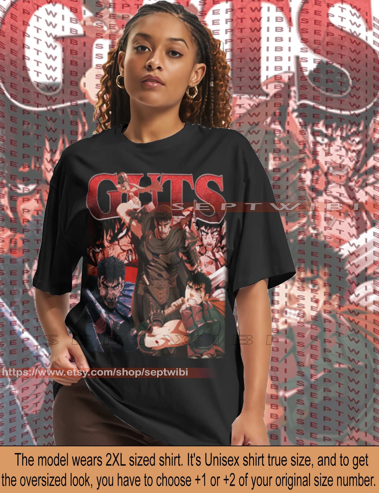 Retro Berserk Guts Shirt Bootleg, Guts Tshirt, Guts Shirts, Anime Shirt ...