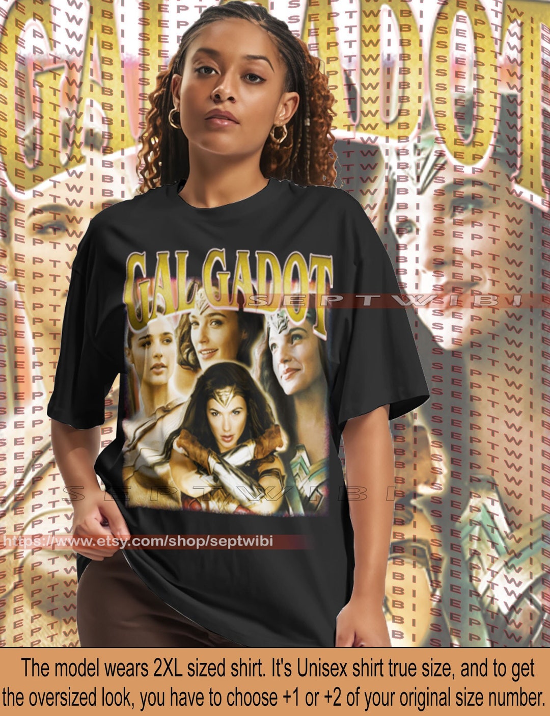 RETRO Gal Gadot Tshirt Vintage Gal Gadot Shirt Gal Gadot - Etsy