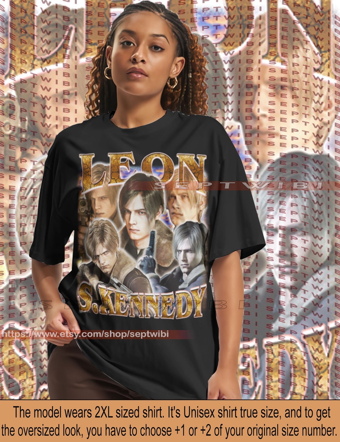 Vintage Leon S. Kennedy Shirt, Leon Kennedy Tshirt, Leon T-shirt Fan ...