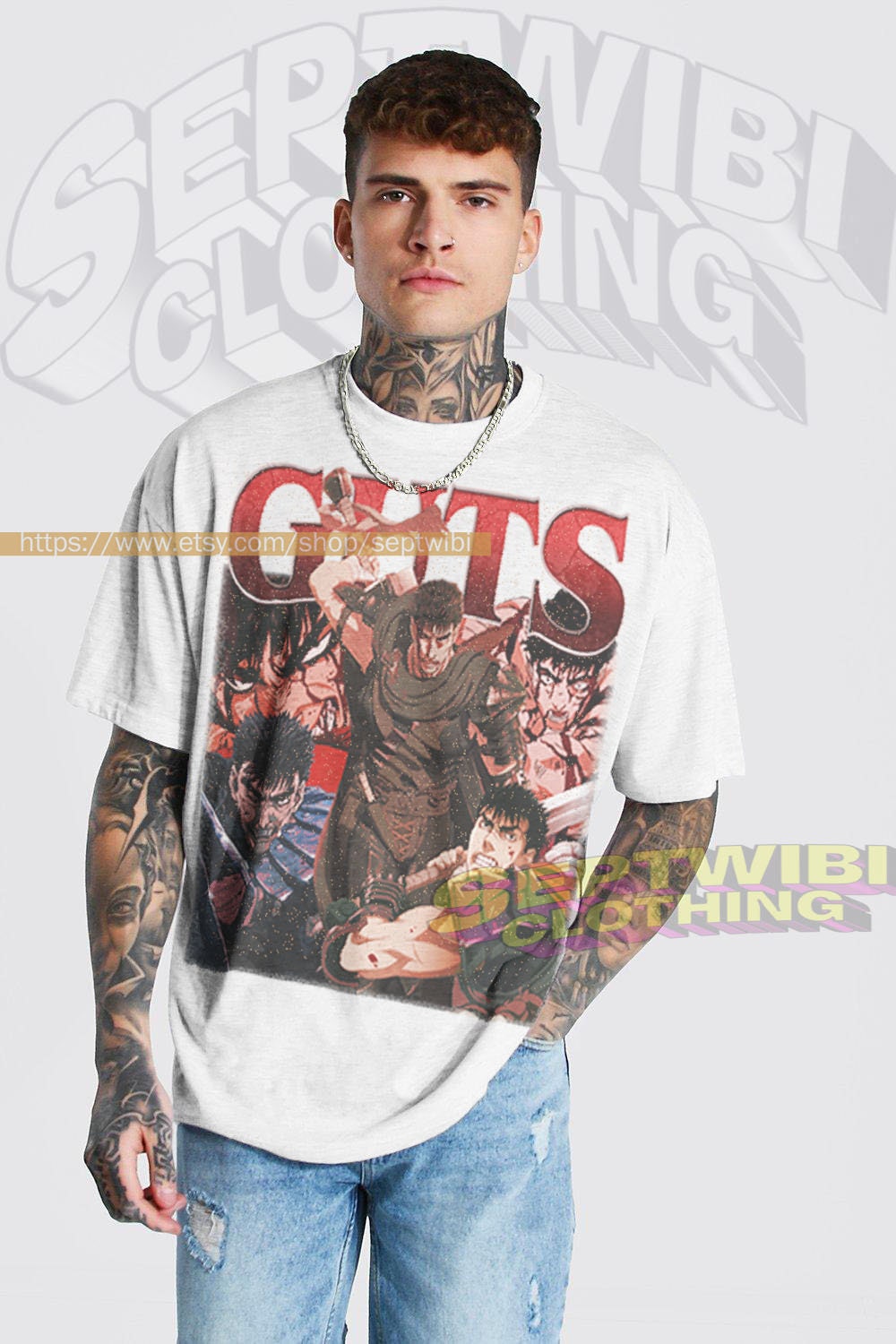 Retro Berserk Guts Shirt Bootleg, Guts Tshirt, Guts Shirts, Anime Shirt ...