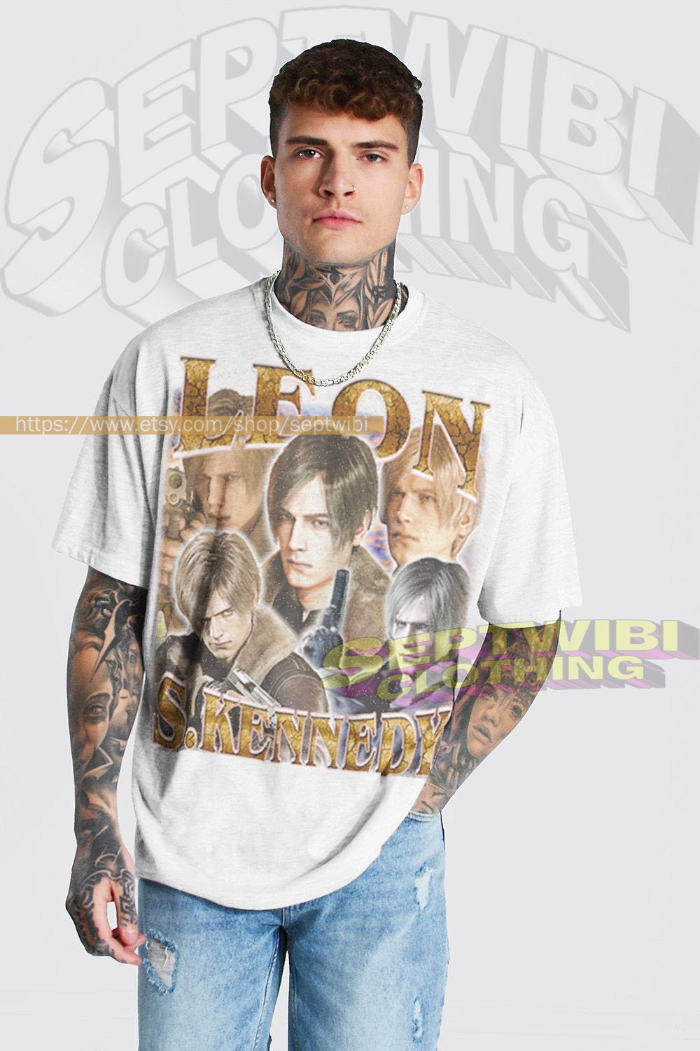 Vintage Leon S. Kennedy Shirt, Leon Kennedy Tshirt, Leon T-shirt Fan ...