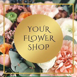 Flower Shop Banner - We ARE OPEN - for Your Own Digital Print! - Etsy