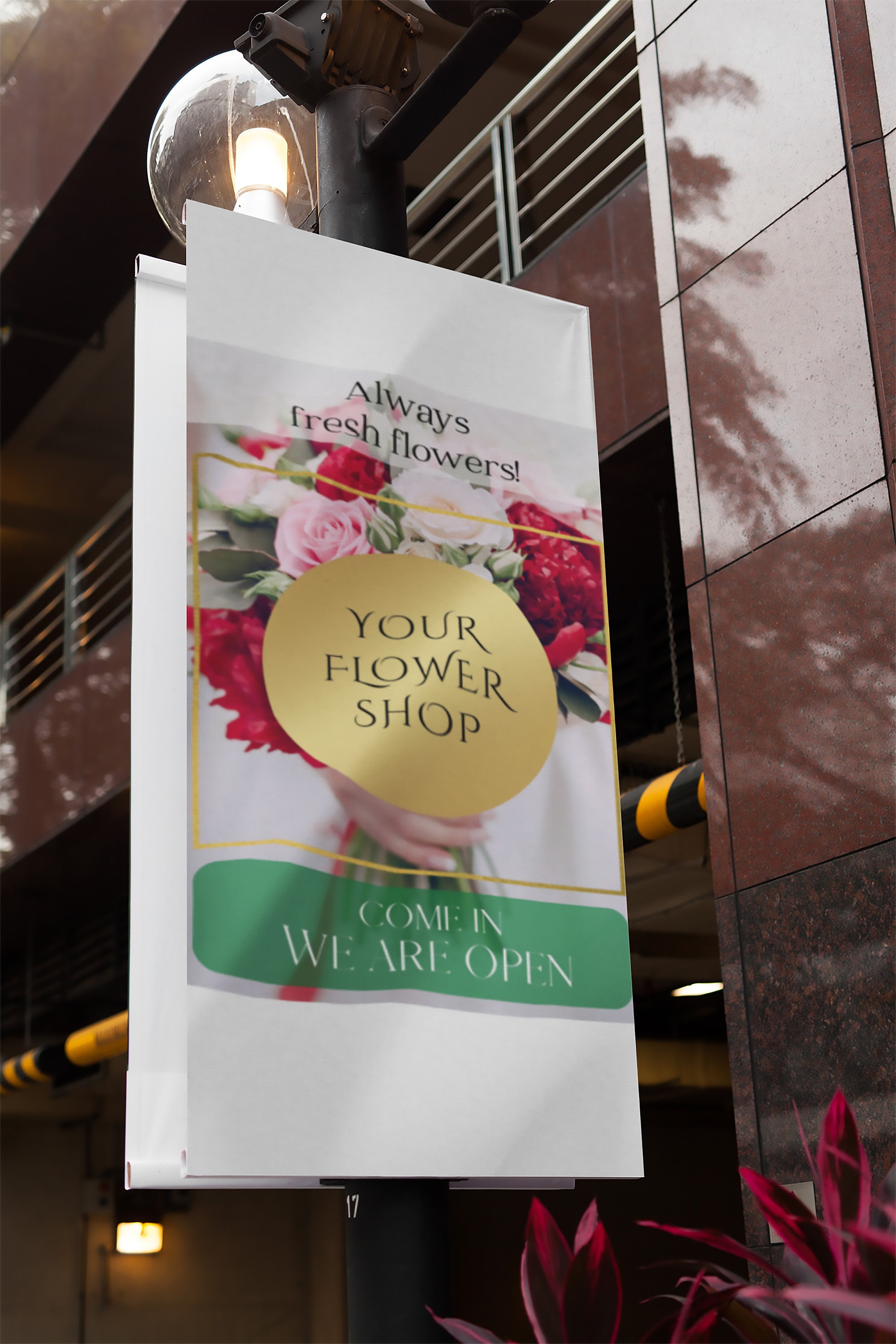 Flower Shop Banner - We ARE OPEN - for Your Own Digital Print! - Etsy
