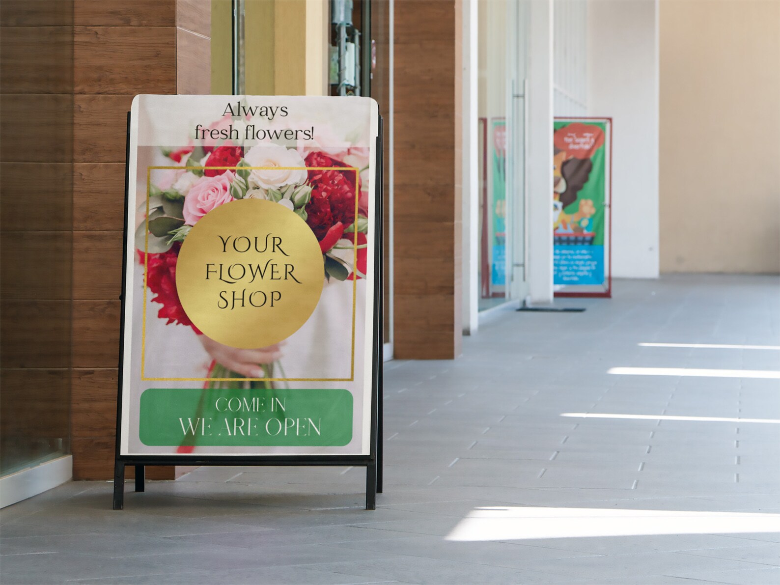 Flower Shop Banner - We ARE OPEN - for Your Own Digital Print! - Etsy