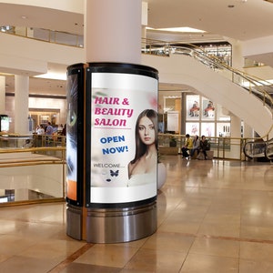 Advertising Poster/banner - Hair & Beauty Salon - OPEN NOW - for Your ...