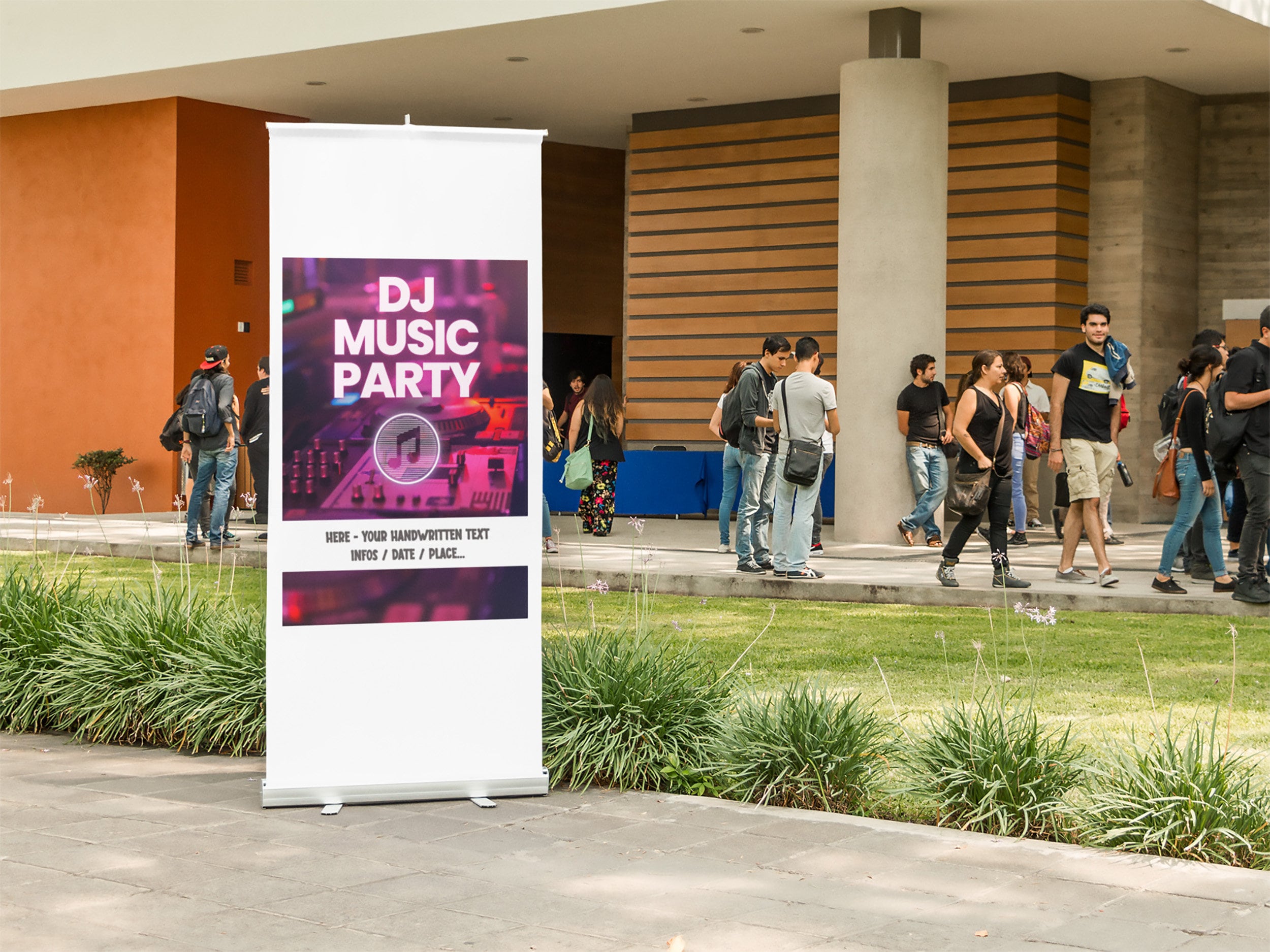 Banner / Poster / Display - DJ Music Party - for Your Own Printing and ...