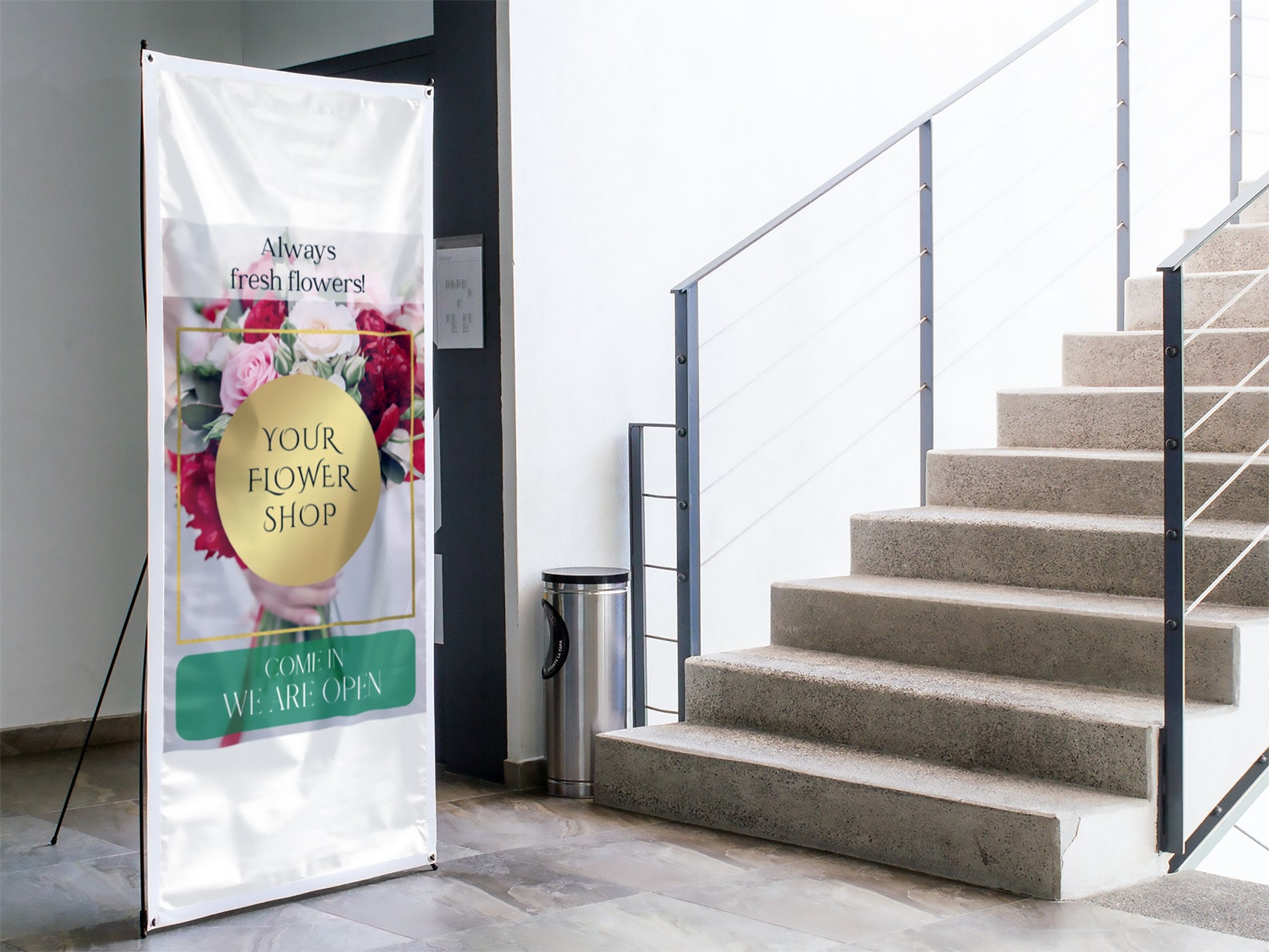 Flower Shop Banner - We ARE OPEN - for Your Own Digital Print! - Etsy