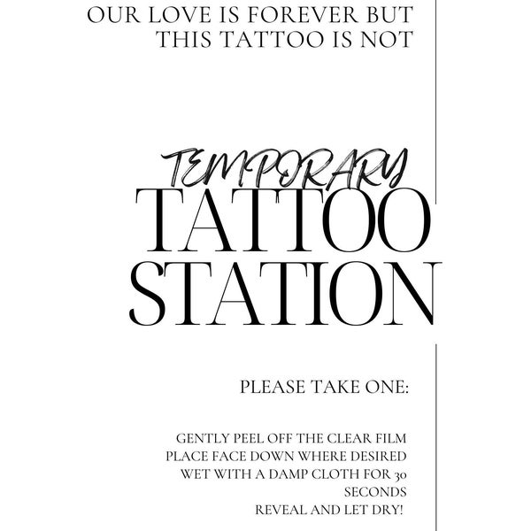 Temporary Tattoo - Etsy