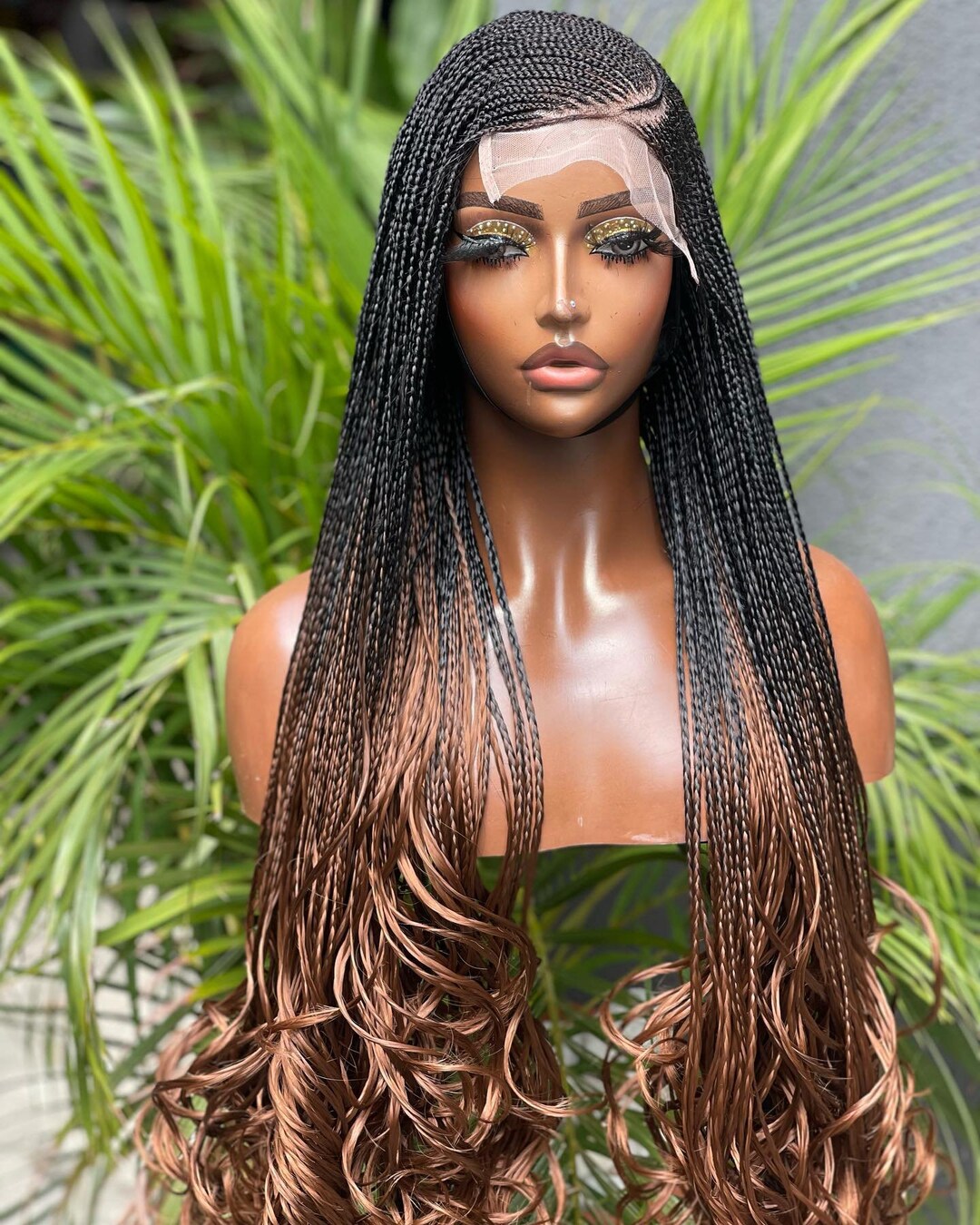 French Curly Cornrows wig Jade - Etsy