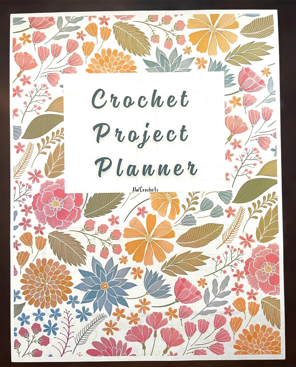 Printable Crochet Project Planner & Binder Cover - Etsy