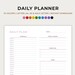 Daily Planner, Daily Printable 8.5x11 Planner Daily Grind Planner ...