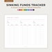 Sinking Funds Tracker Printable, Savings Challenge, Savings Tracker ...
