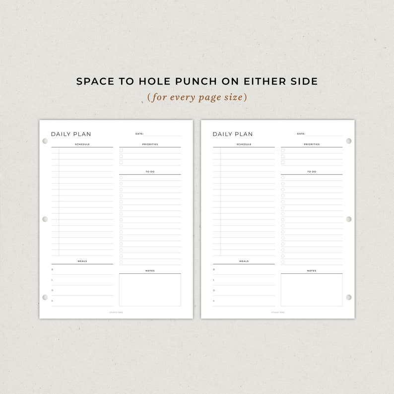 Daily Schedule, Daily Printable 8.5x11 Planner Daily Grind Planner ...