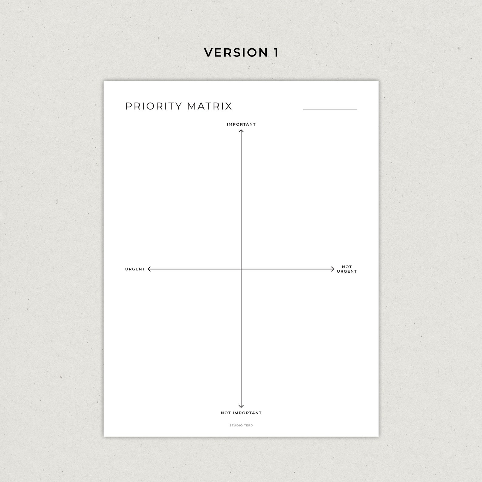 Priority Matrix, Eisenhower Matrix, Decision Matrix, Task Organizer, My ...