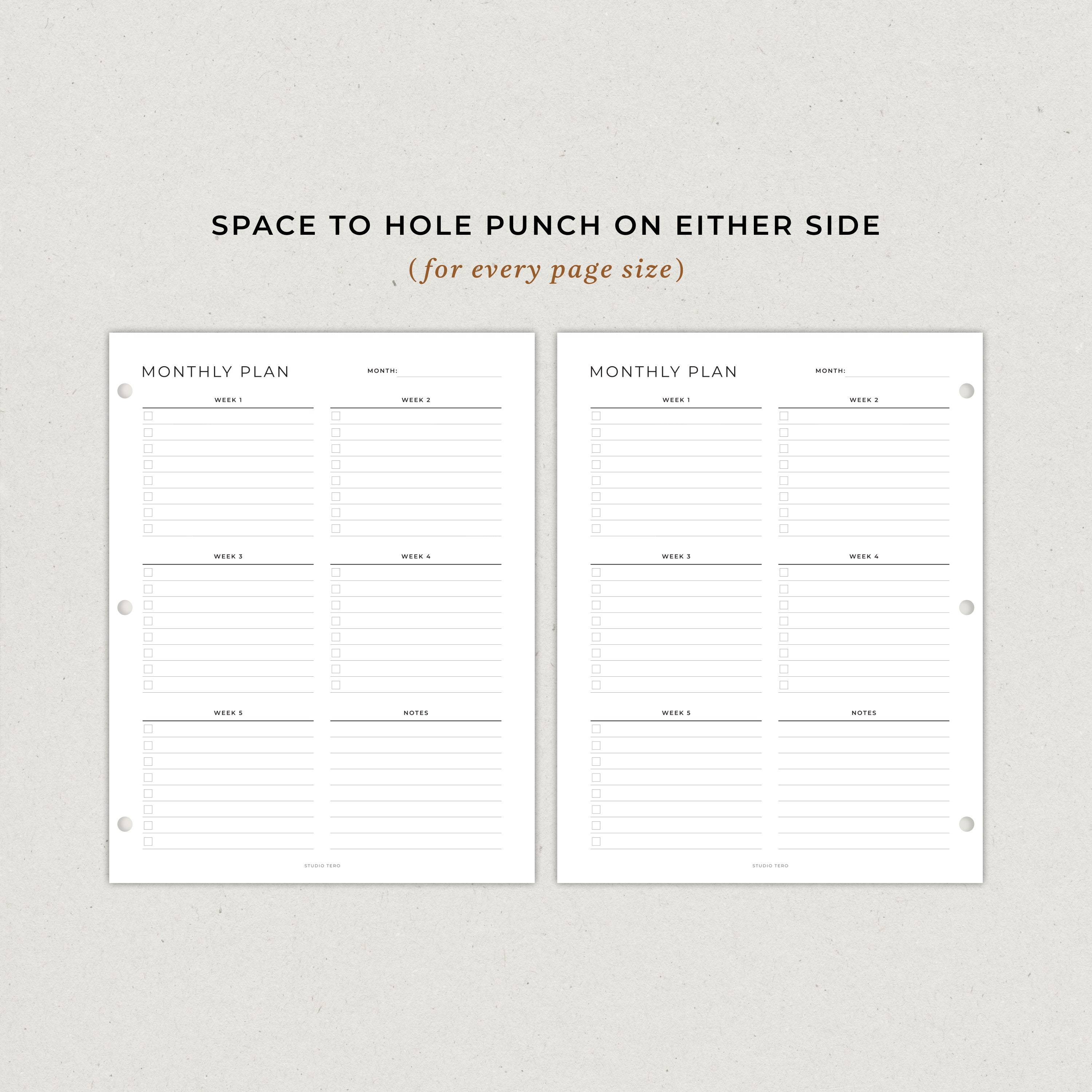 Monthly Tasks, Declutter Plan Success Gtd Planner Task Manager Classic Planner Monthly Undated ...