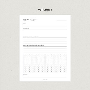 New Habit Journal, New Routine Tracker, Build a New Habit Forming, 90 ...