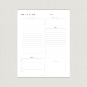 Daily Schedule, Daily Printable 8.5x11 Planner Daily Grind Planner ...